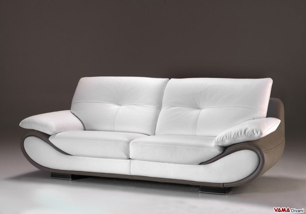 New Zealand modern leather sofa - VAMA Divani